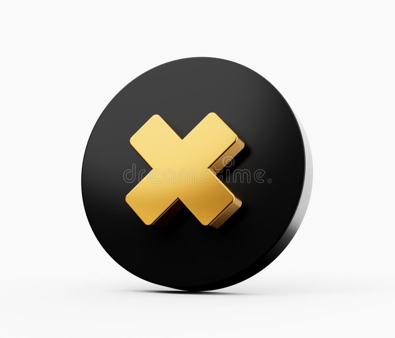 Mathematical Gold Multiple Symbols 3d Style. Isolated Objects on White ...