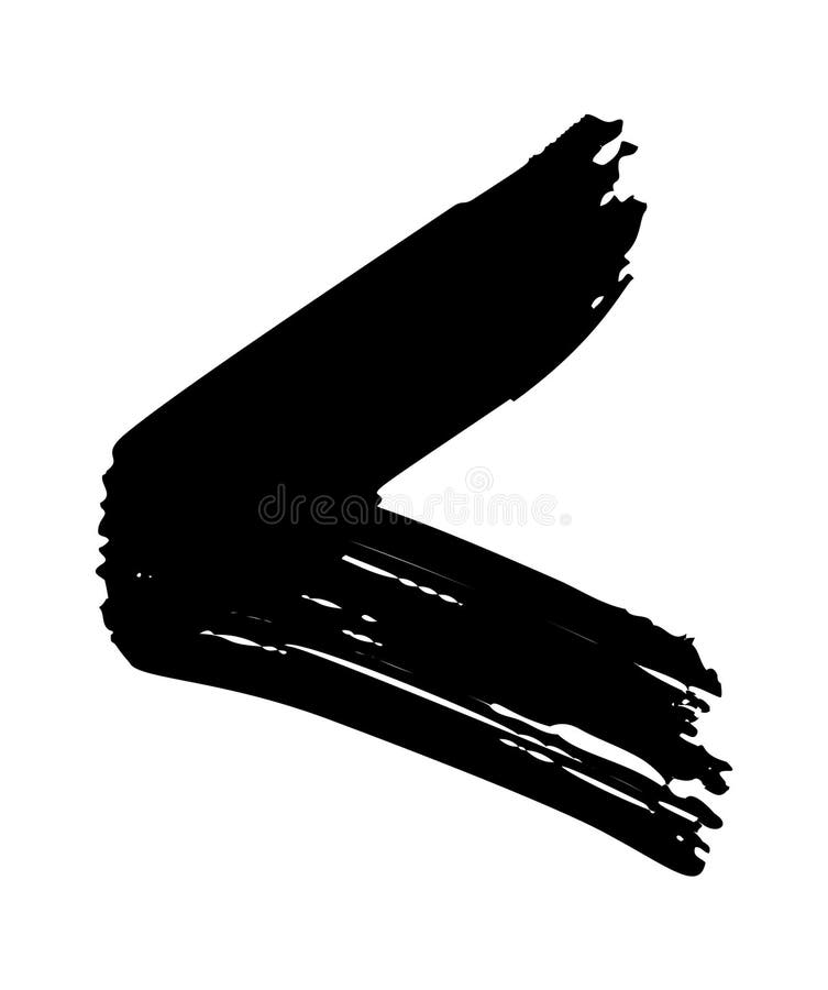 Mathematical Hand-drawn less Than Sign Stock Vector - Illustration of ...