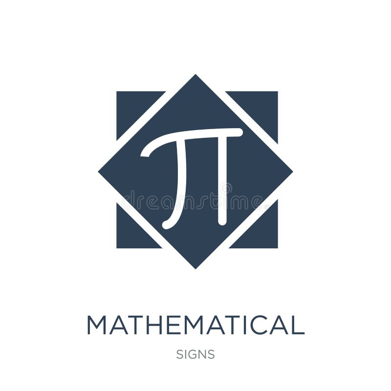 Mathematical Icon in Trendy Design Style. Mathematical Icon Isolated on ... Mathematical Icon in Trendy Design Style. Mathematical Icon Isolated on ...