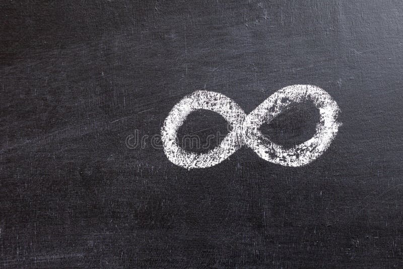 Mathematical Infinity Sign Chalk Stock Image - Image of dust, grunge ...