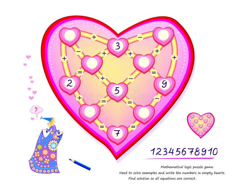 Mathematical Logic Puzzle Game. Need To Solve Examples and Write the ...