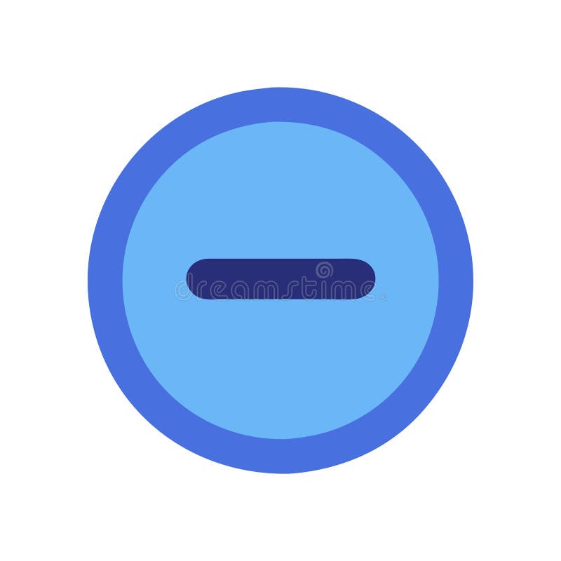 Mathematical Minus Icon for Calculations Stock Vector - Illustration of ...