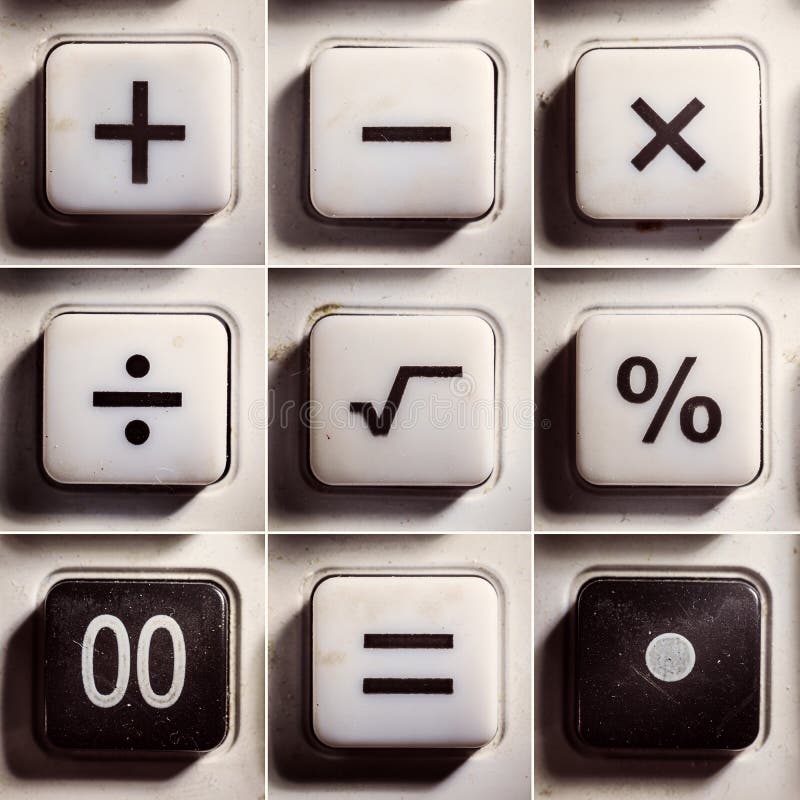 Mathematical Operations As Buttons Stock Image - Image of divide, math ...