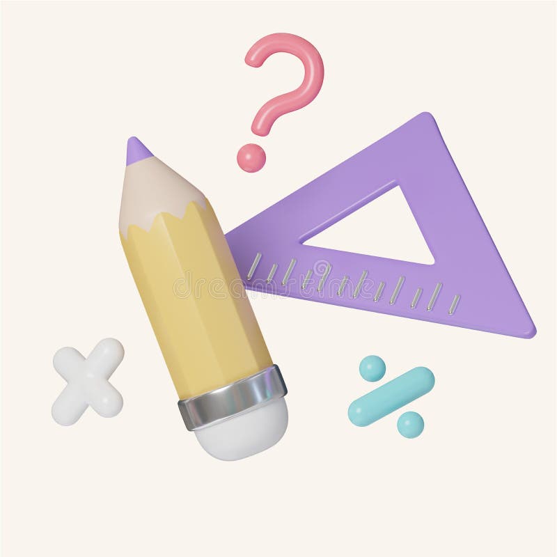 Mathematical Operations and Learning Education 3d Icons, Back To School ...