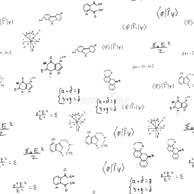 Mathematical, Physical, Chemical Formulas and Expressions. Scientific ...
