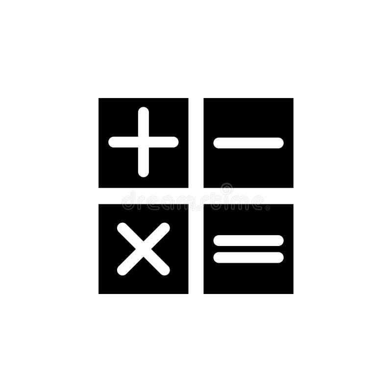 Mathematical Plus, Minus, Multiplication, Division Flat Vector Icon ...