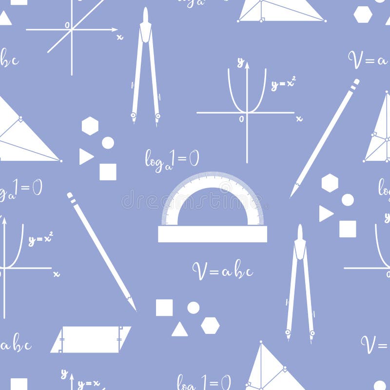 Mathematical Scientific Vector Seamless Pattern Stock Vector ...