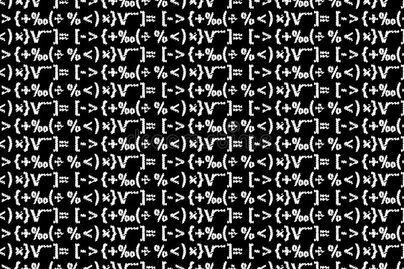 Latex Math Symbols Latex Mathematical Symbols with Name Isolated on ...