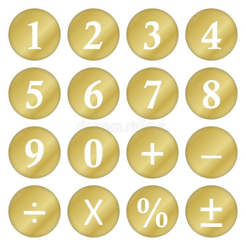 Gold Math Symbols Stock Illustrations – 301 Gold Math Symbols Stock ...