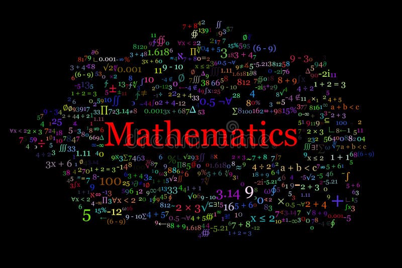 Mathematical Symbols Like Operators, Numerals, and Expressions Gathered ...