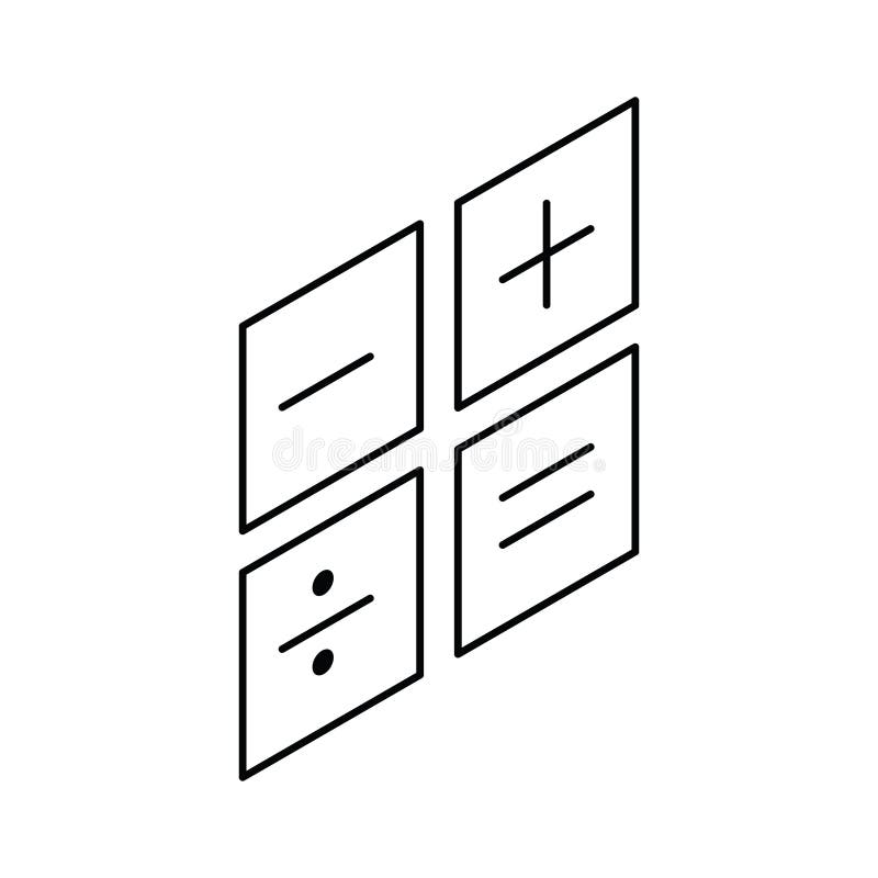 Mathematical Symbols. Vector Illustration Decorative Design Stock ...