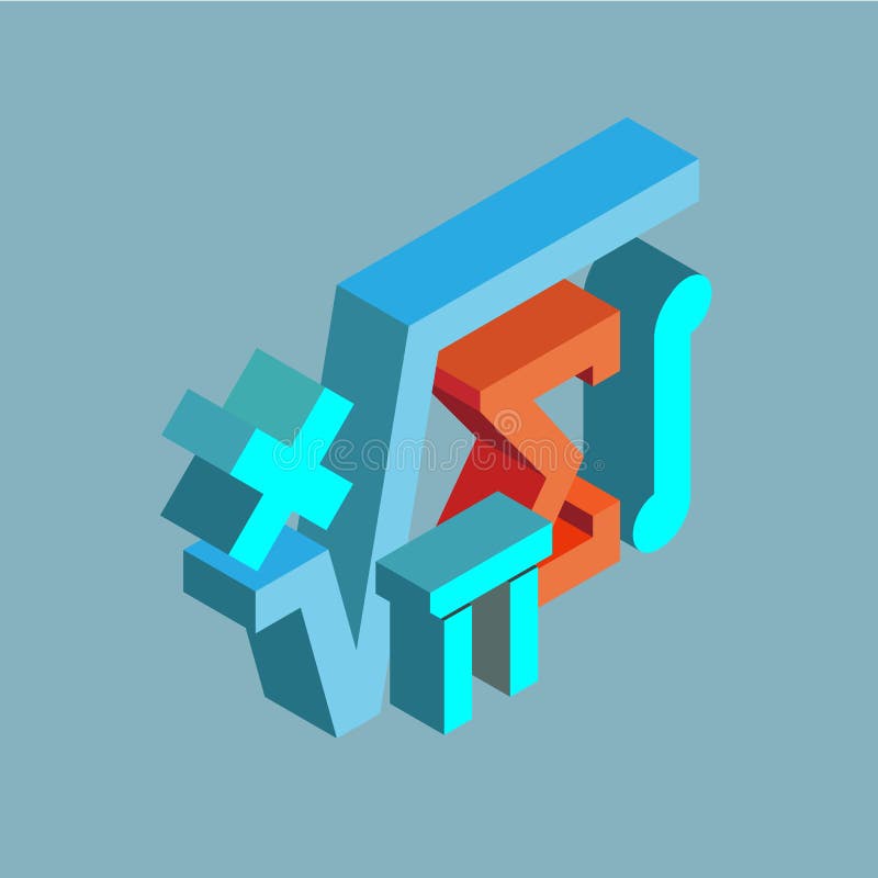 Mathematical Symbols Stock Illustrations – 6,709 Mathematical Symbols ...