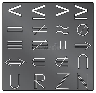 Mathematical Symbols Stock Illustrations – 3,646 Mathematical Symbols ...