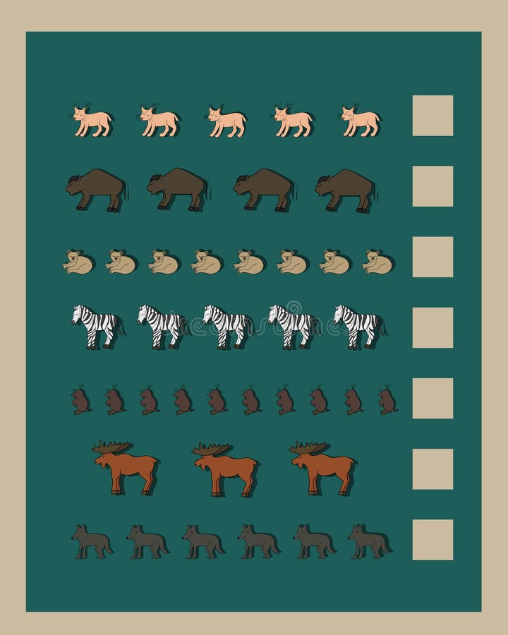 Mathematical Tasks for Preschool Children. Stock Illustration ...