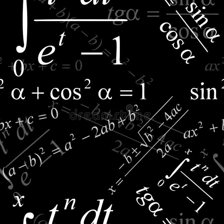 Mathematical wallpaper stock vector. Illustration of pattern - 3615896