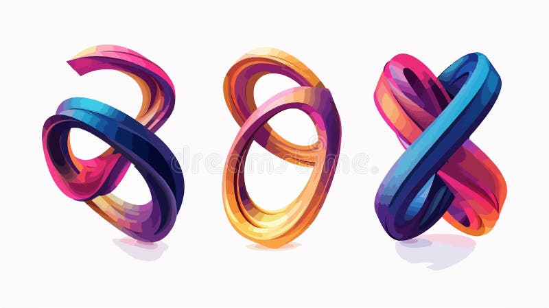 Mathematical Zero Symbol and Null Set Concept Stock Illustration ...
