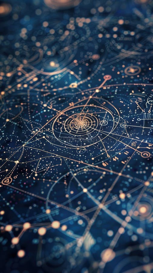 Mathematically Intricate Patterns. Detailed Wallpaper Featuring Complex ...