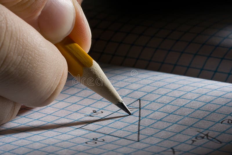 Geometry drawing stock image. Image of write, draw, geometry - 57919