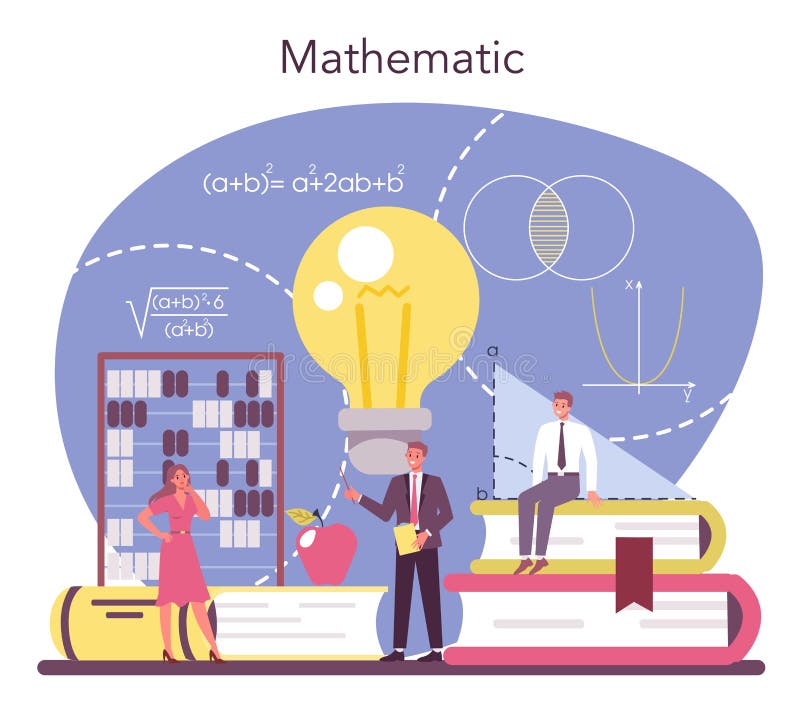 Mathematician. Mathematician Seek and Use Scientific Pattern Stock ...