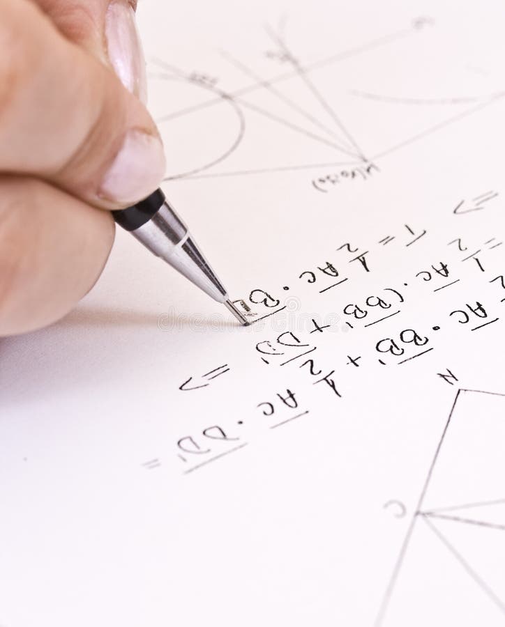 Doing Some Grade School Math Stock Photo - Image of beta, numbers: 12528280