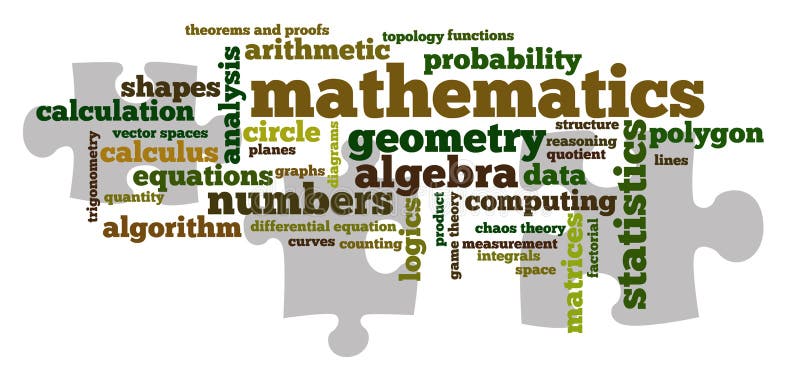 Mathematics Word Illustration Stock Vector - Illustration of ...