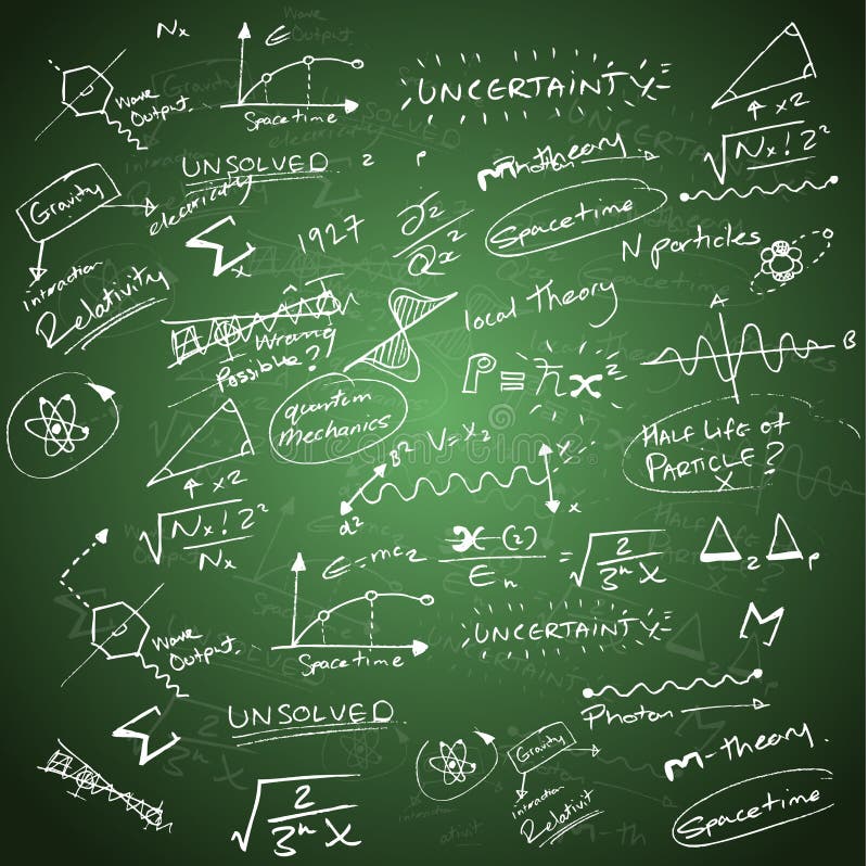 Mathematics Background stock vector. Illustration of quantum - 19206379