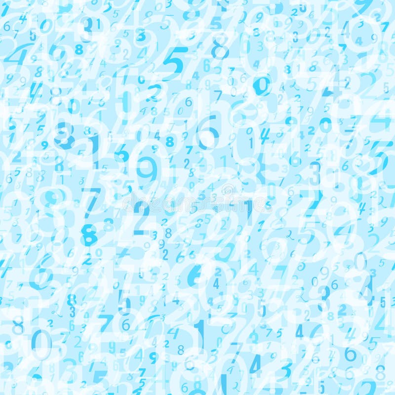 Mathematics Background - Different Numbers Pattern Stock Vector ...