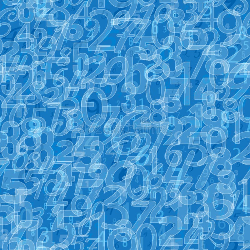 Mathematics Background - Different Numbers Pattern Stock Vector ...