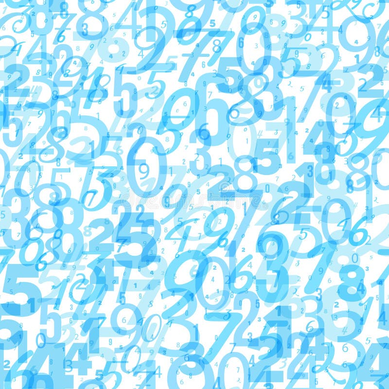 Mathematics Background - Different Numbers Pattern Stock Vector ...