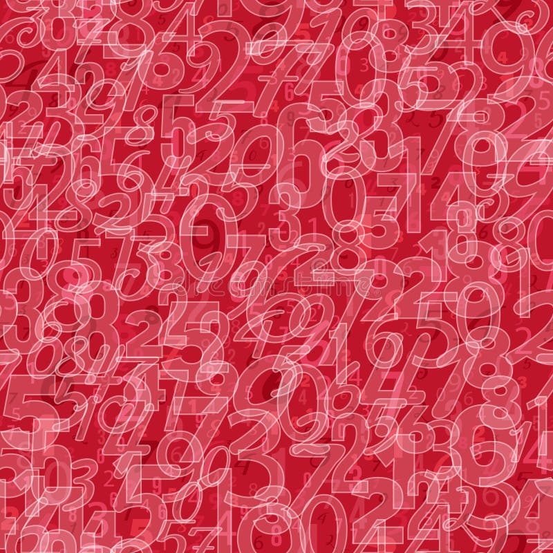 Mathematics Background - Different Numbers Pattern Stock Vector ...