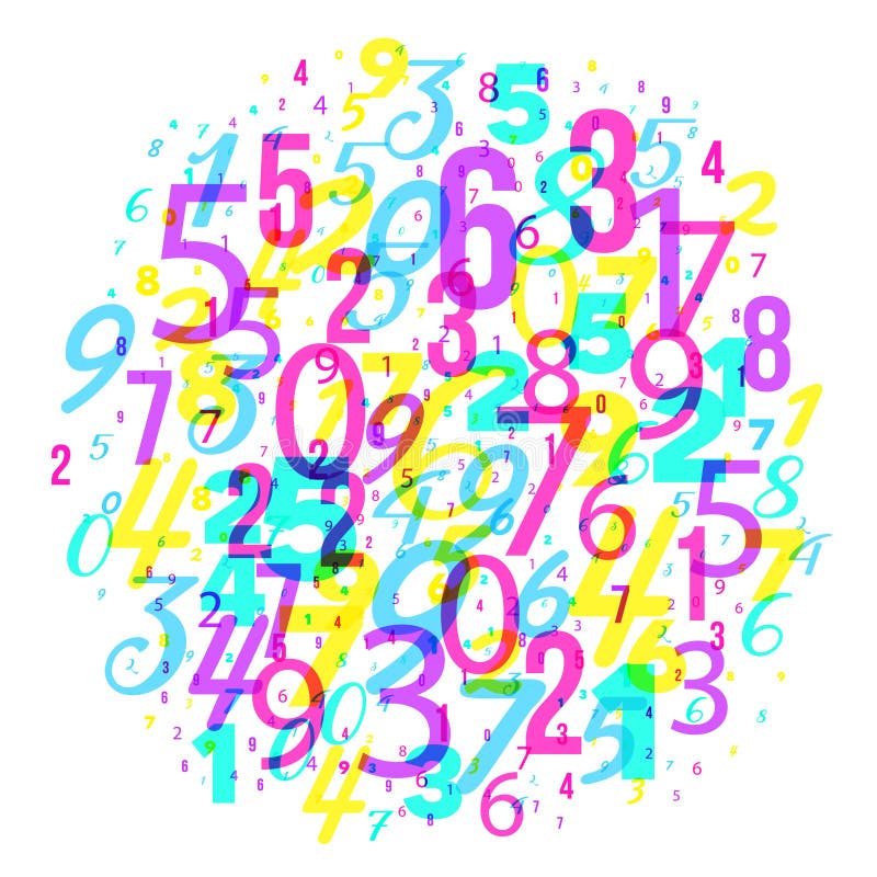Mathematics Background - Group of Random Different Numbers Math Pattern ...