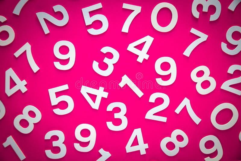 Mathematics Background Made with Solid Numbers Stock Illustration ...