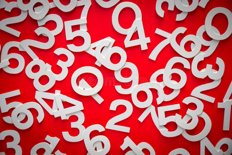 Mathematics Background Made with Solid Numbers Stock Illustration ...