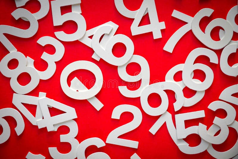 Mathematics Background Made with Solid Numbers Stock Photo - Image of ...