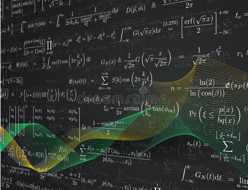 Mathematics background stock vector. Illustration of minus - 20756572