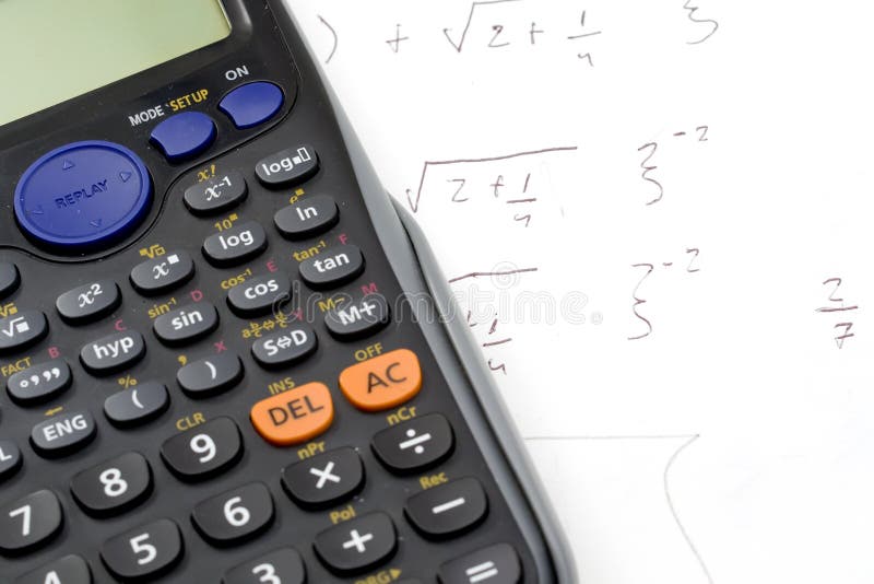 Mathematics and calculator stock photo. Image of electronic - 13073520