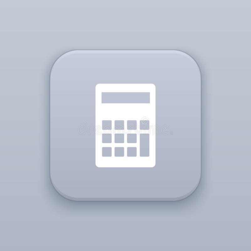 Mathematics, Calculator Button, Best Vector Stock Vector - Illustration ...