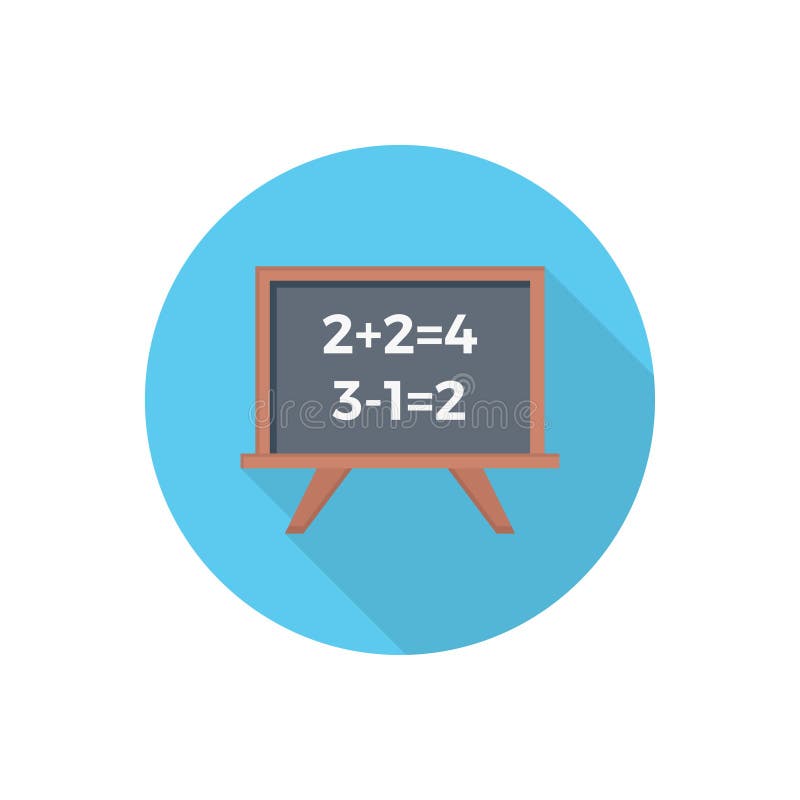 Mathematics Vector Flat Colour Icon Stock Vector - Illustration of ...