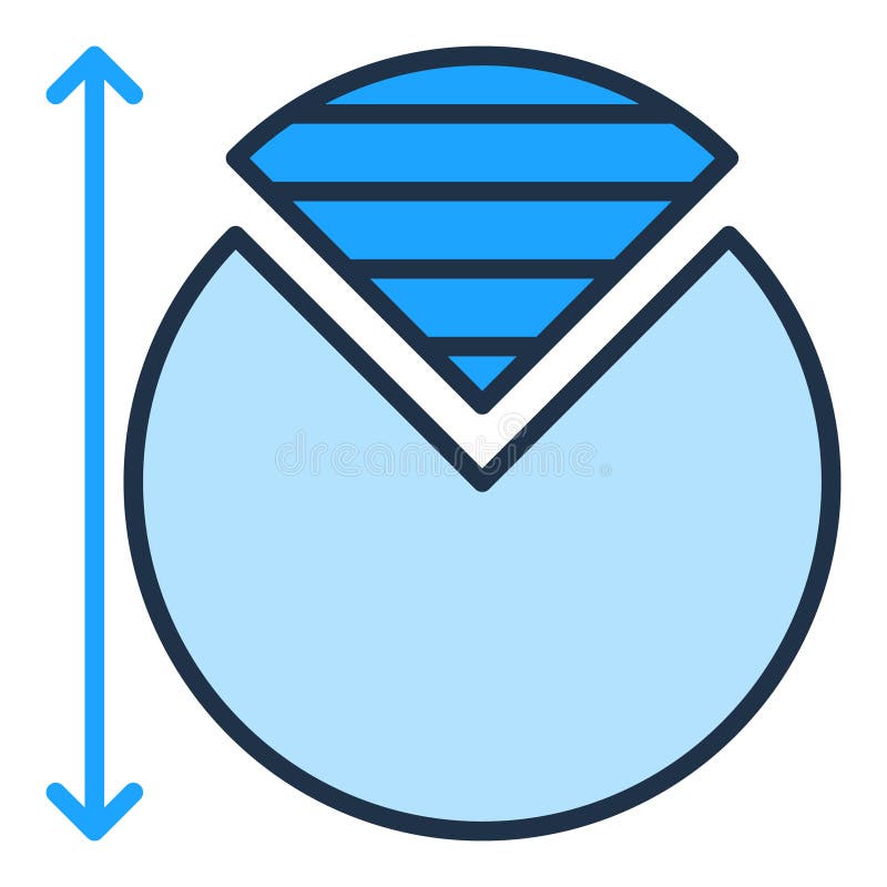 Mathematics Circle Vector Math Concept Colored Icon or Sign Stock ...