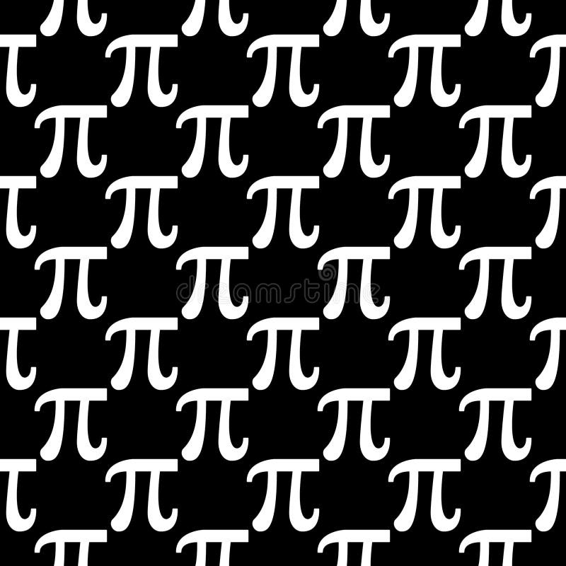 Mathematics Concept Dark Geometric Pattern with Pi Symbol - Vector Math ...
