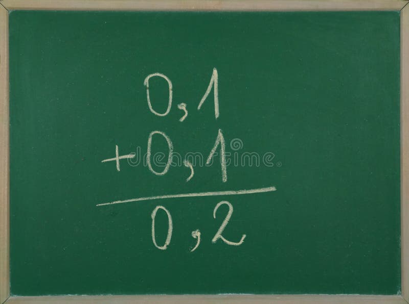 Mathematics Decimal Numbers. Stock Photo - Image of decimal, focus ...