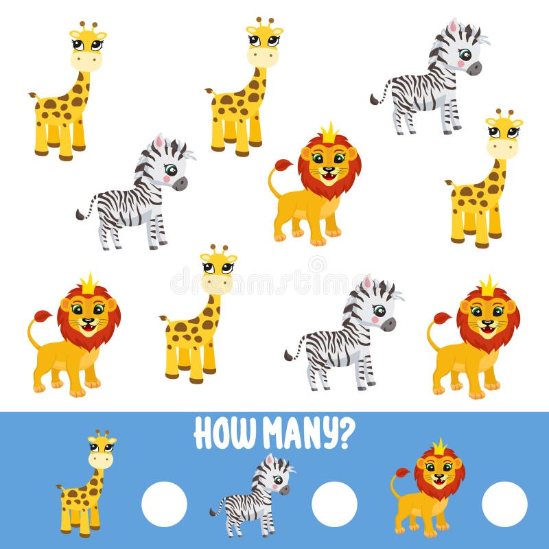 Mathematics Educational Children Game. Study Counting, Numbers ...