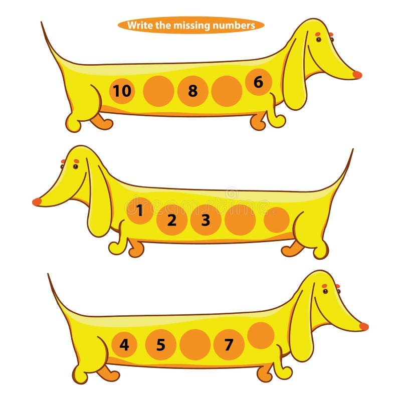 Mathematics Educational Game for Children. Vector Illustration Stock ...