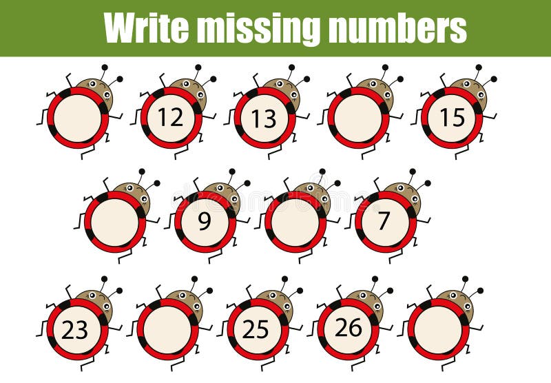 Missing Numbers Sequence Stock Illustrations – 22 Missing Numbers ... Missing Numbers Sequence Stock Illustrations – 22 Missing Numbers ...