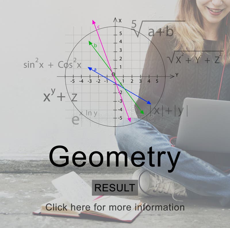 Mathematics Equation Data Learning Geometry Concept Stock Image - Image ...