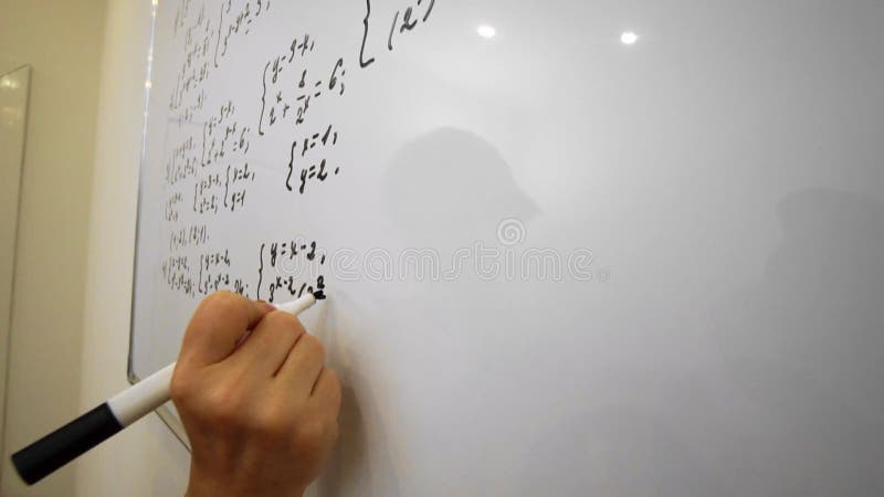 Mathematics Equation on Whiteboard. Math Algebra Lessons, Education ...