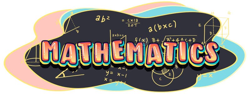 Mathematics Font Icon with Formula Stock Vector - Illustration of sign ...