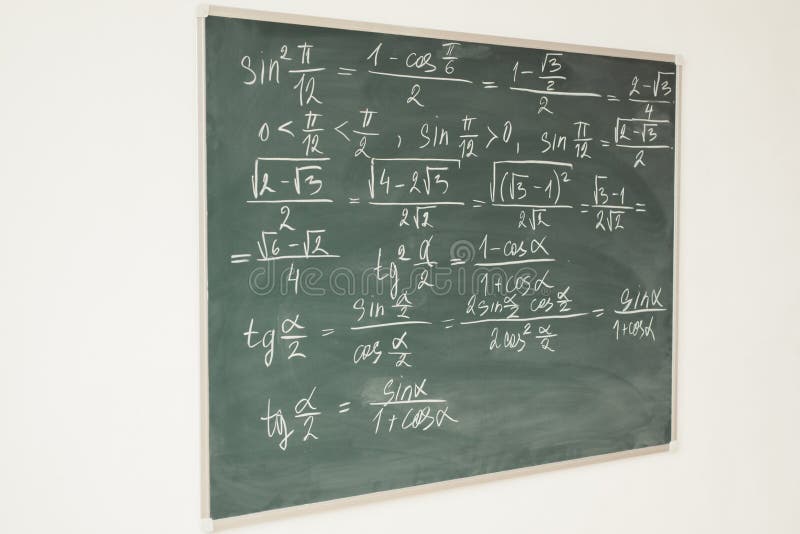 Mathematics Formulas, High Education Concept Stock Image - Image of ...