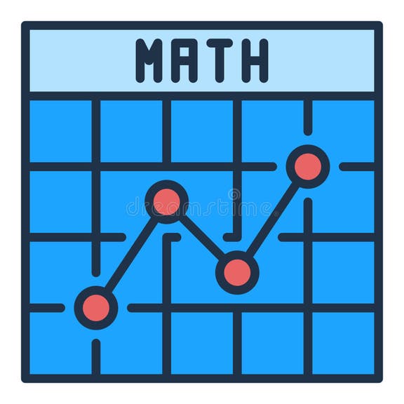 Mathematics Graph Vector Concept Modern Icon or Symbol Stock ...