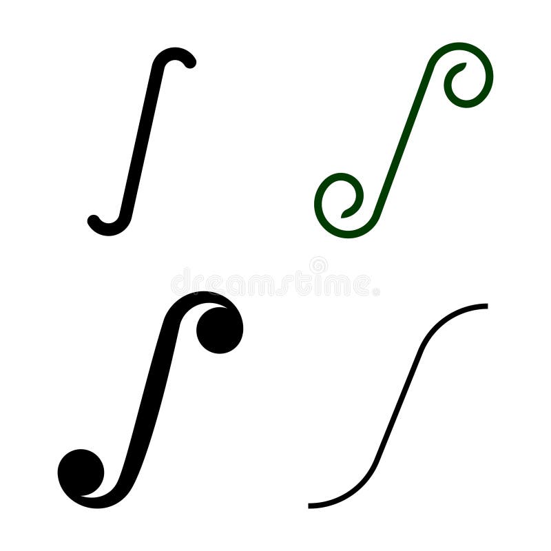 Mathematics Integral Symbol Icon Stock Illustration - Illustration of ...